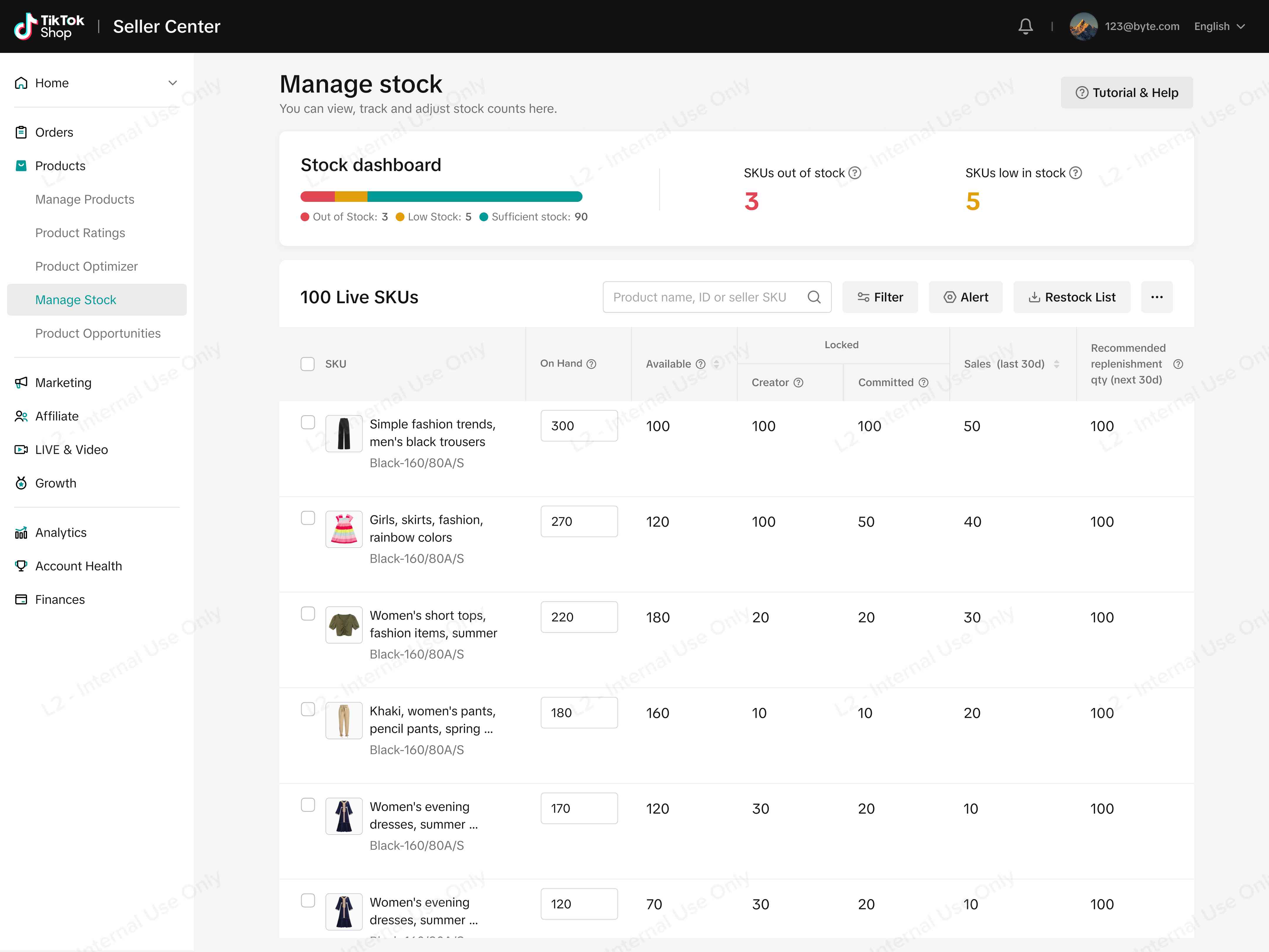 TikTok Shop | Master inventory management with Inventory Dashboard